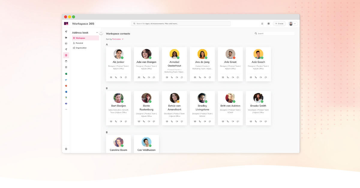 Workspace 365 | Ontdek onze features